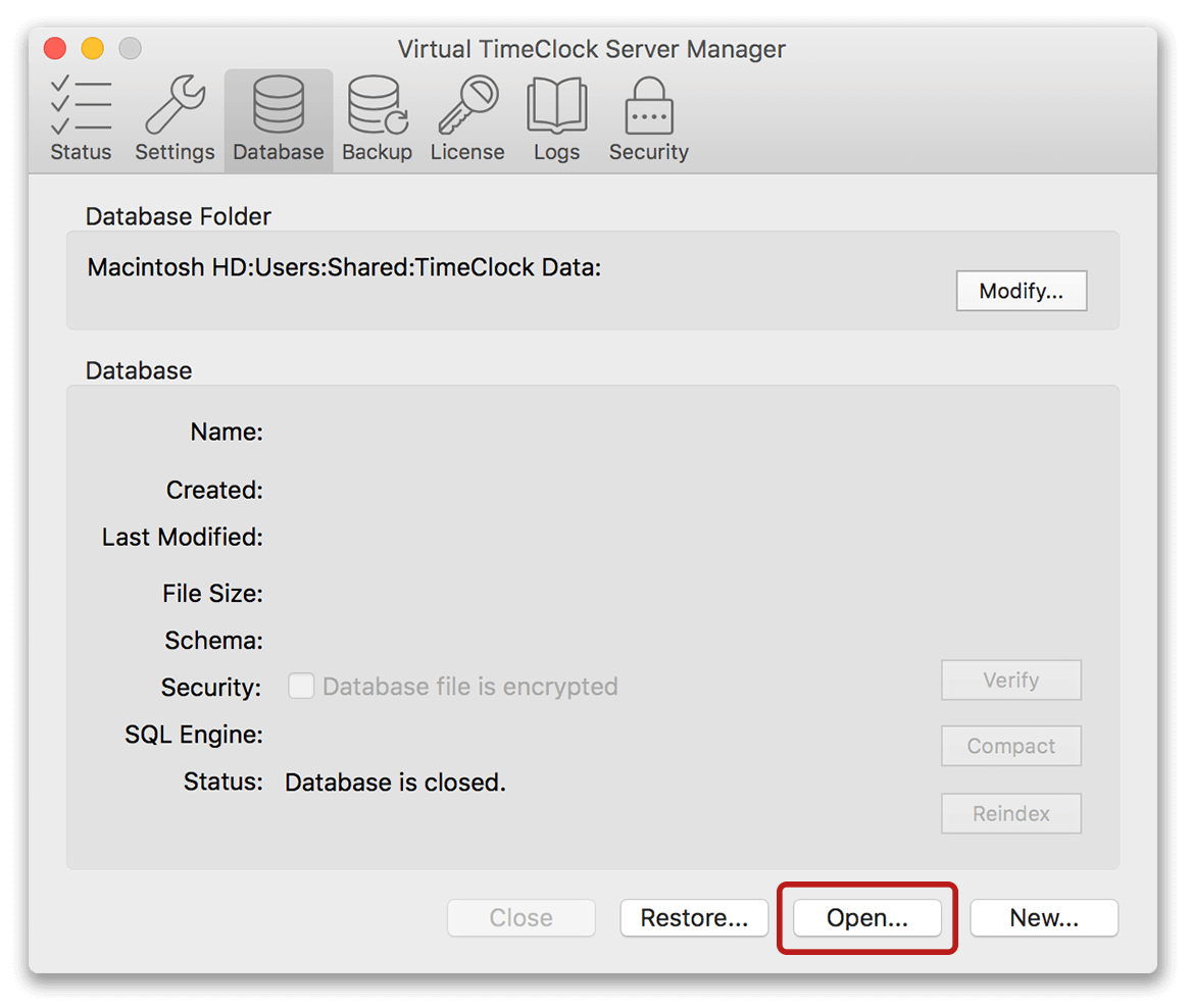 Database is Closed Message | Blog