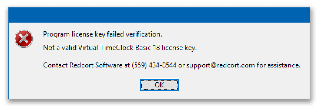 License Key Failed Verification | Blog