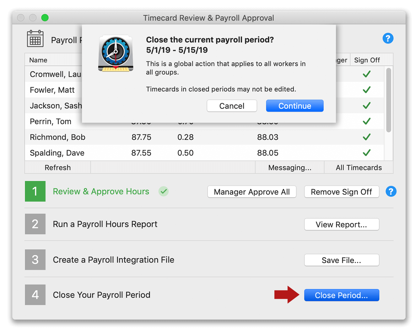 Payroll Approval Process - Pro & Network Editions
