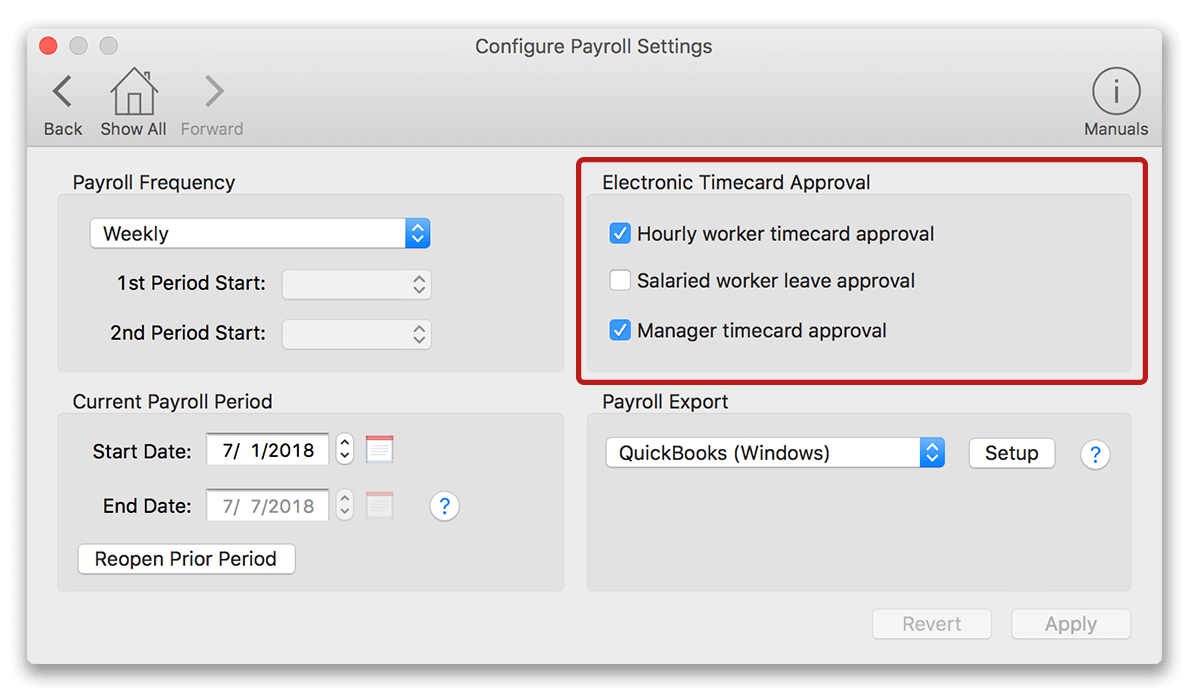 Electronic Timecard Approval In Virtual Timeclock