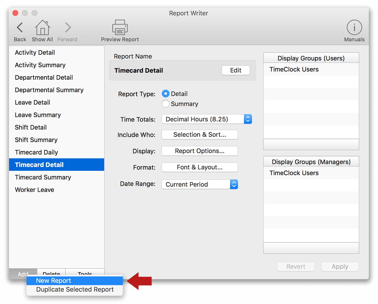 Modifying & Creating Reports in Virtual TimeClock