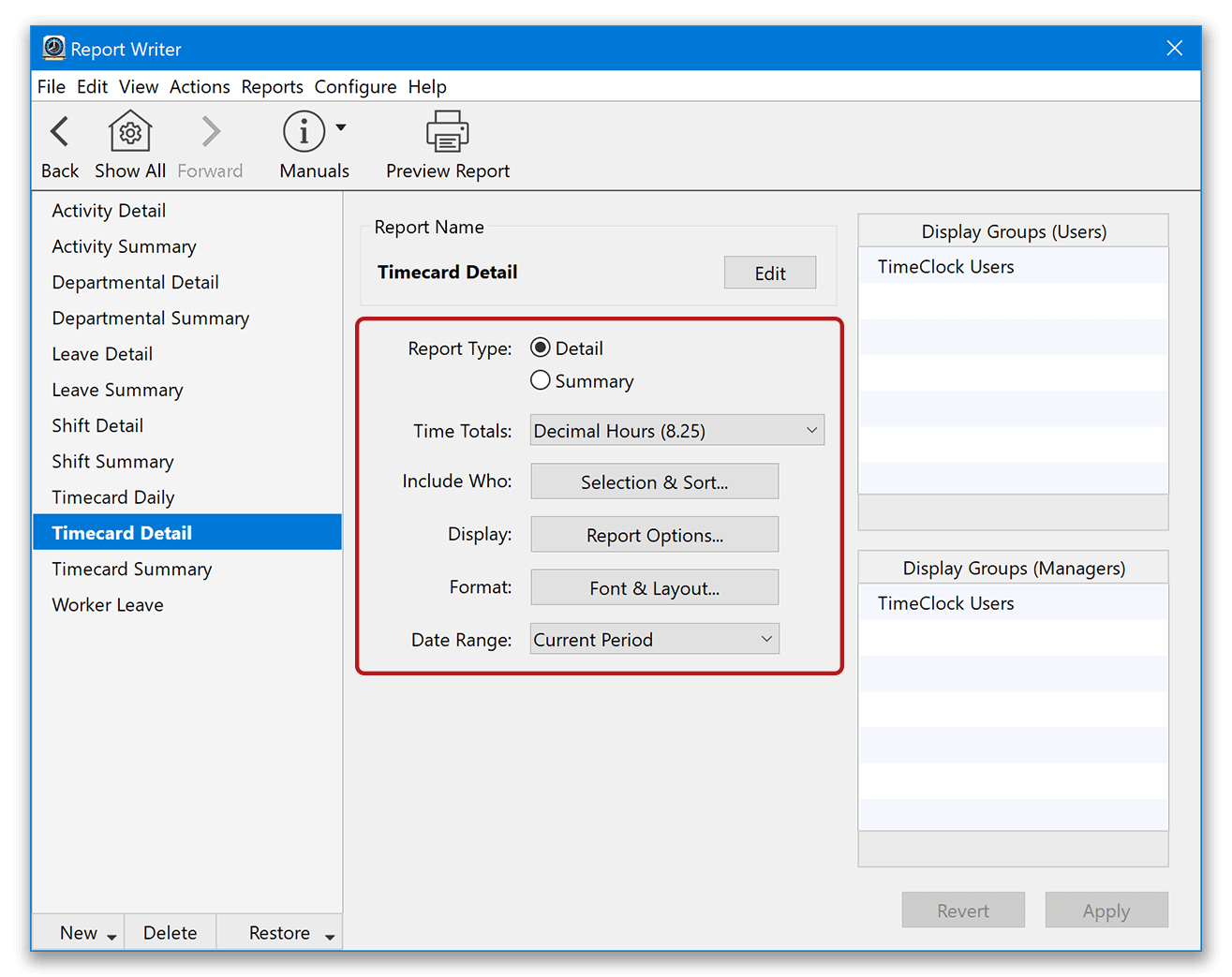 Modifying & Creating Reports in Virtual TimeClock