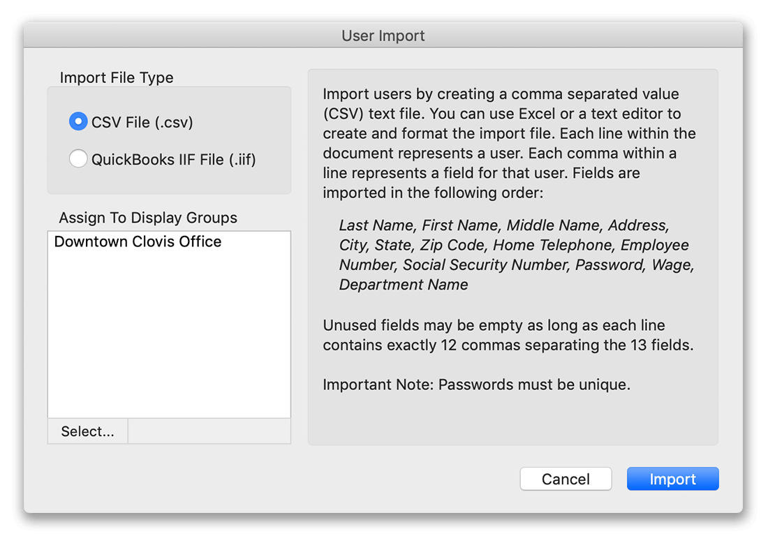 Adding Users in Virtual TimeClock