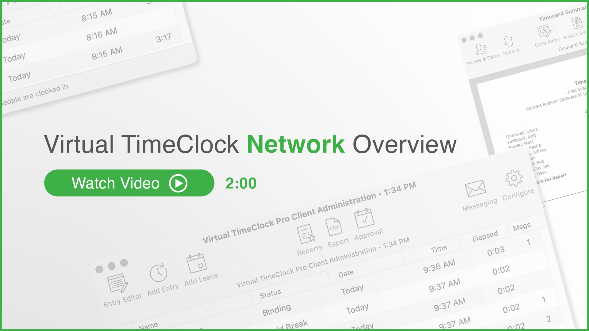 Virtual TimeClock Network Edition | Simple Time Tracking Software