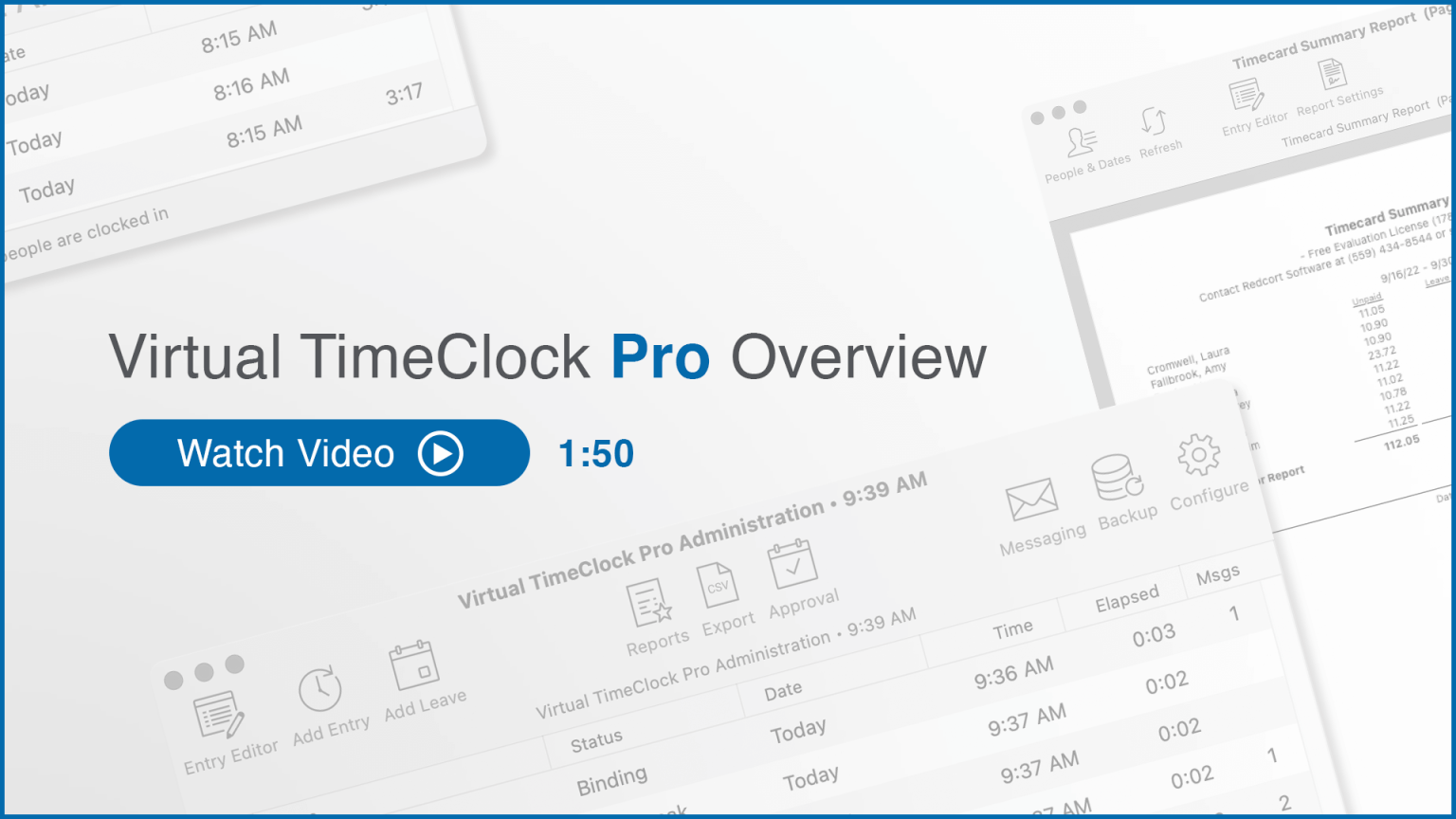 Virtual TimeClock Pro | Advanced Employee Time Clock Software